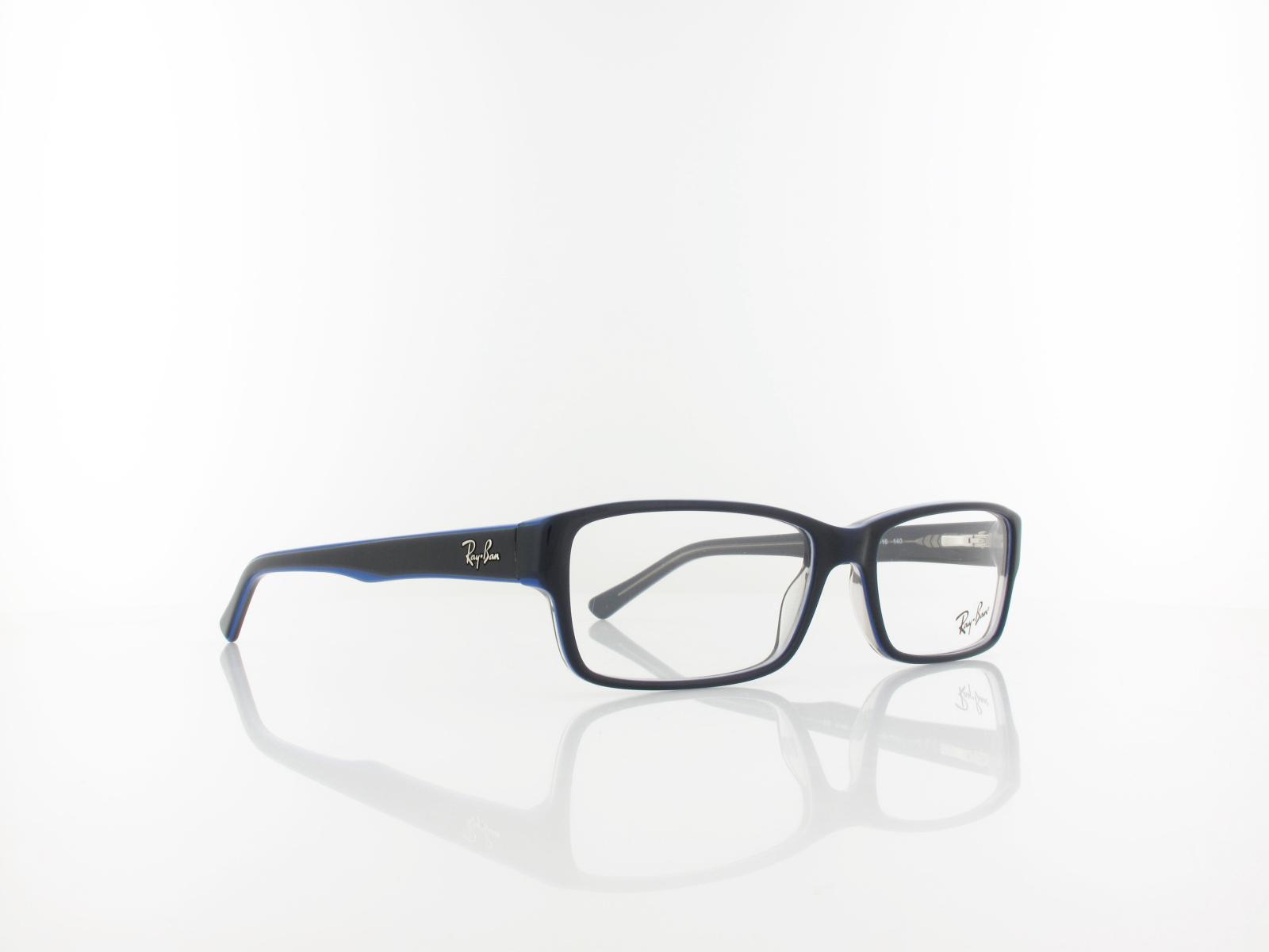 Ray Ban RX5169 5815 54 transparent grey on top blue