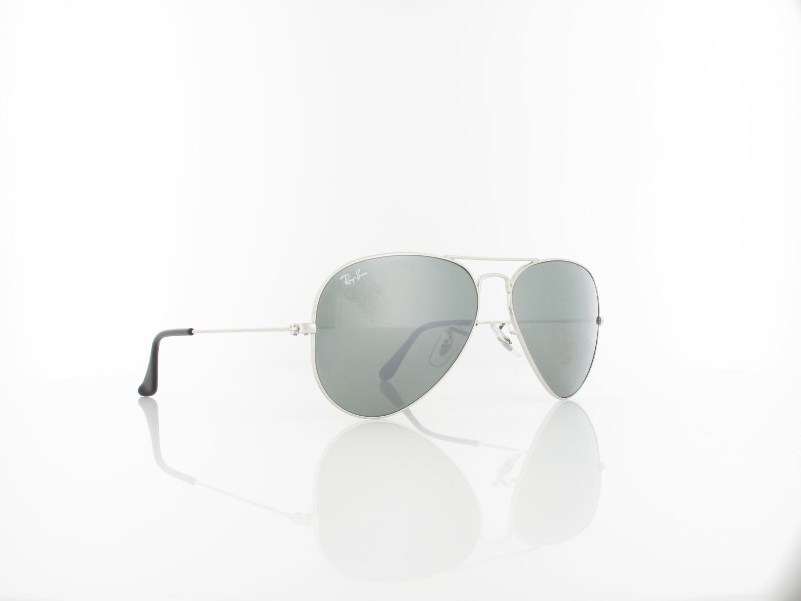 Ray Ban Aviator Large Metal RB3025 W3277 58 silver / crystal grey mirror