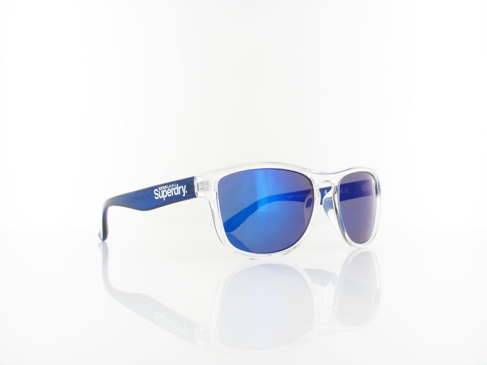 Superdry Rockstar 175 54 clear blue transparent / blue mirror