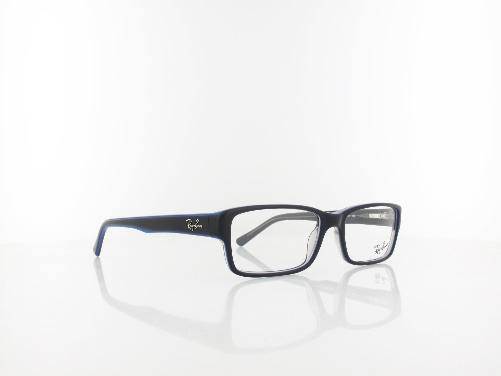 Ray Ban RX5169 5815 52 transparent grey on top blue
