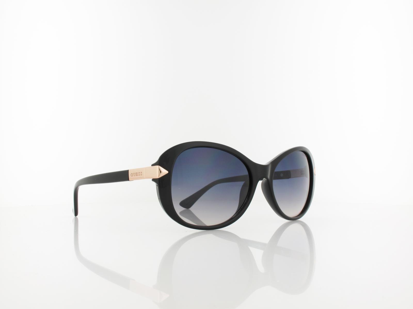 Guess GU7821 01B 56 shiny black / gradient smoke