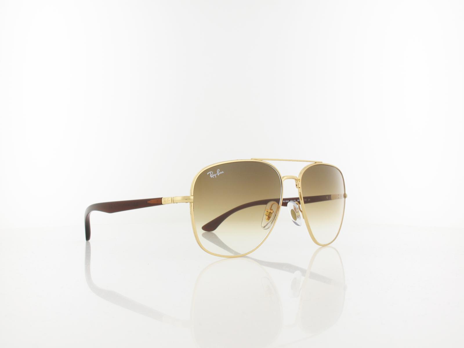 Ray Ban RB3683 001/51 56 arista / light brown gradient