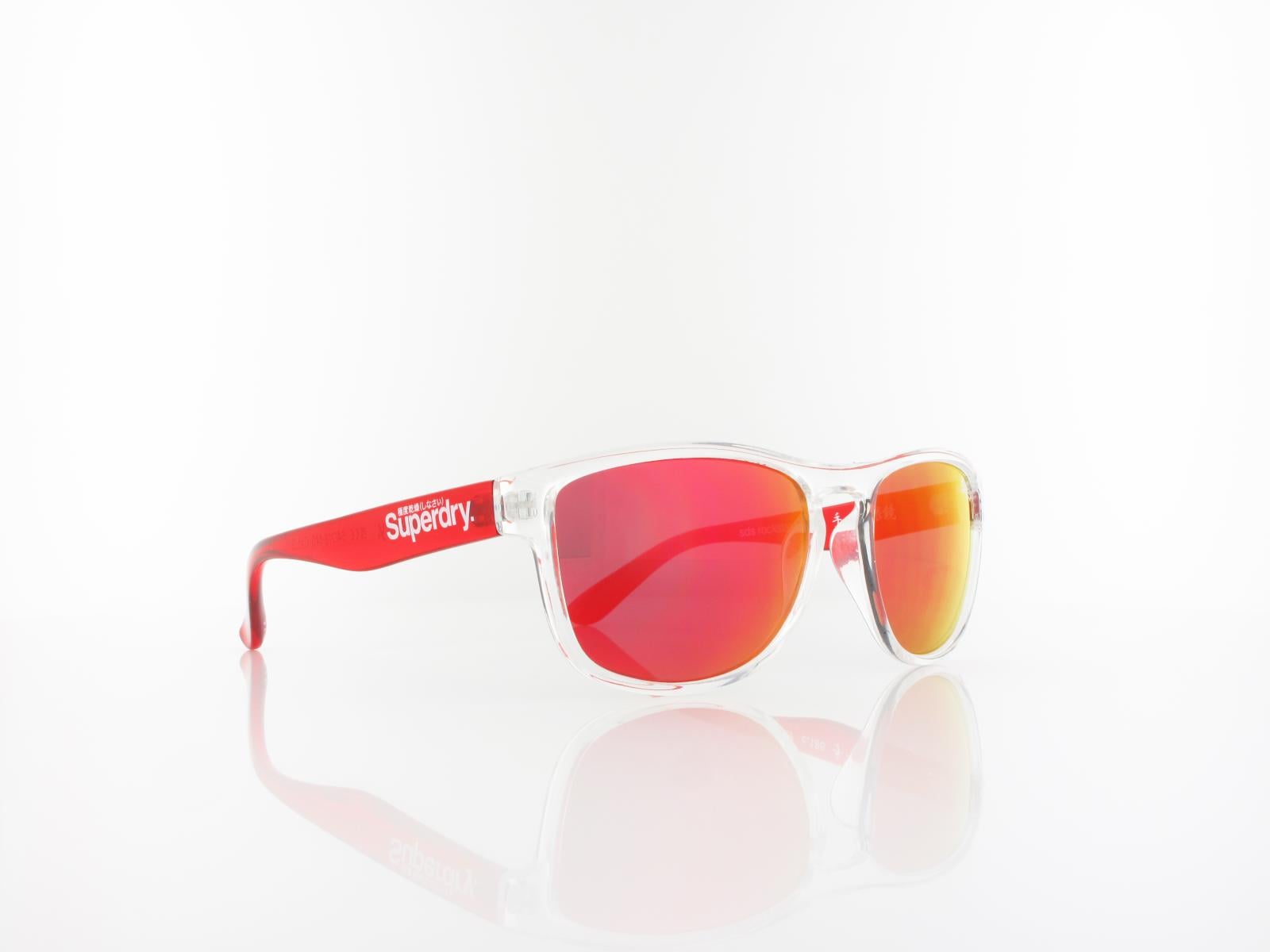 Superdry Rockstar 186 54 clear red transparent / red mirror