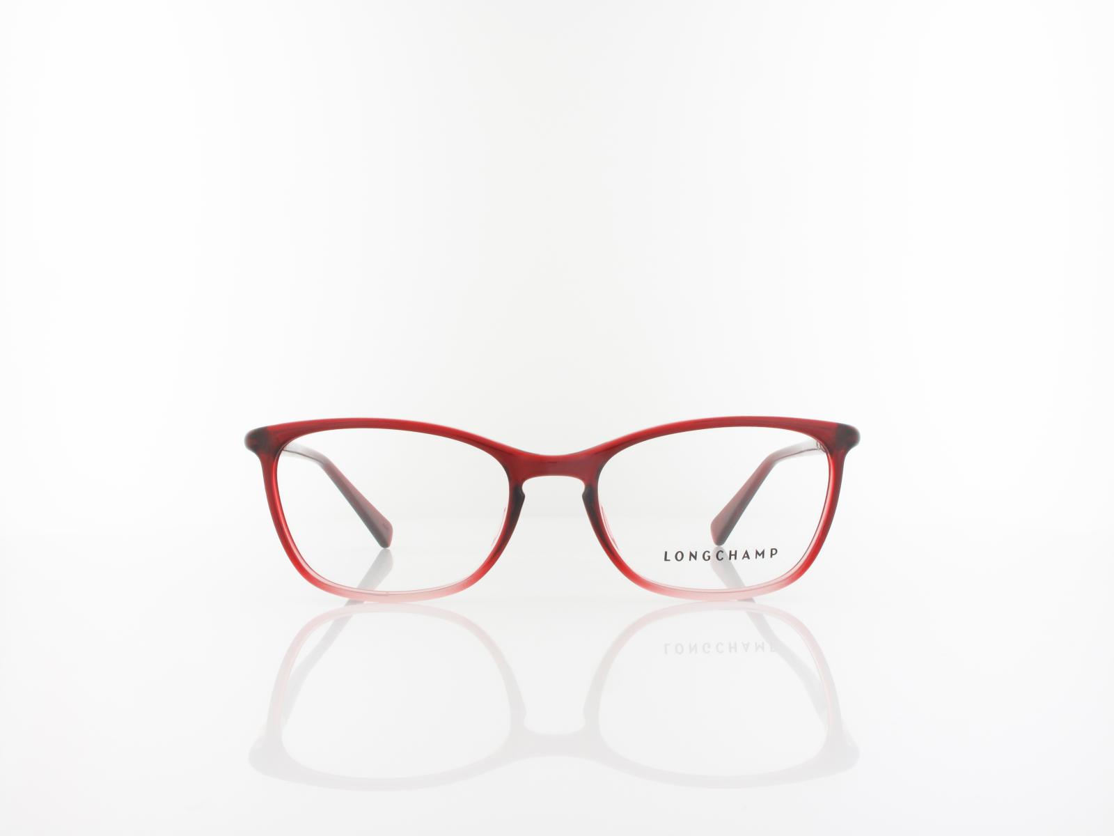 Longchamp LO2695 603 53 gradient burgudy pink