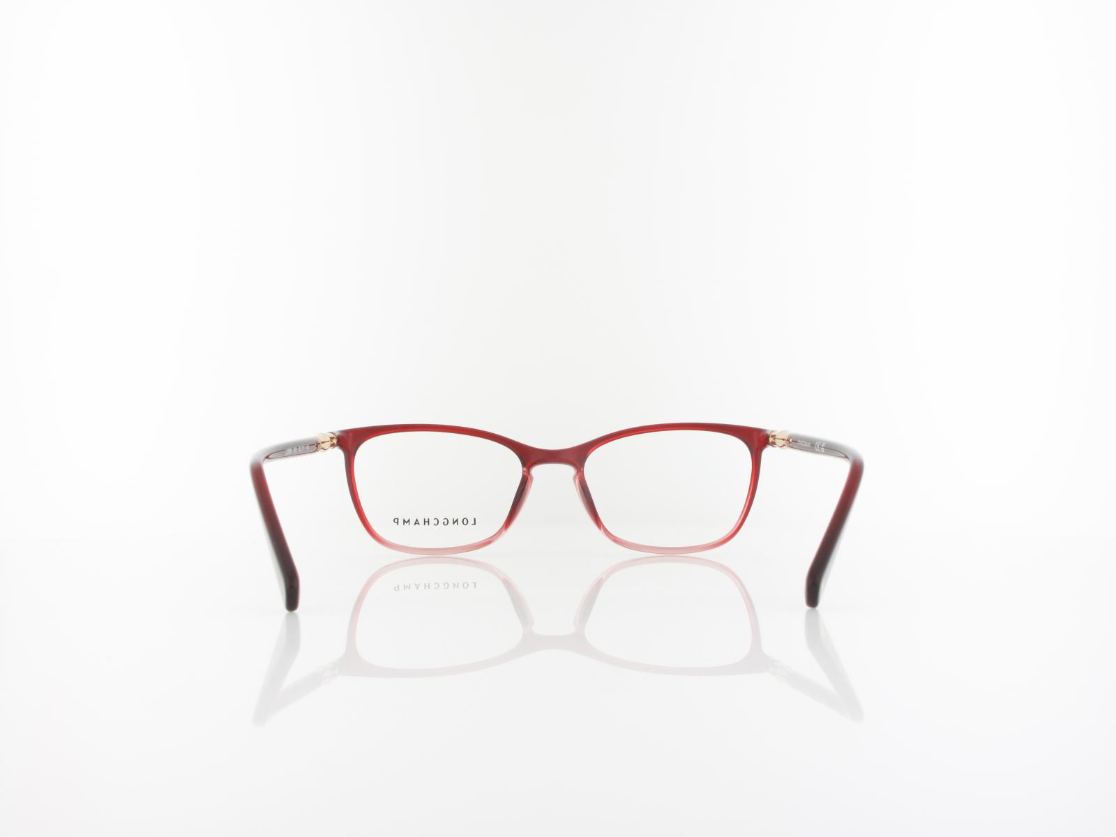 Longchamp LO2695 603 53 gradient burgudy pink