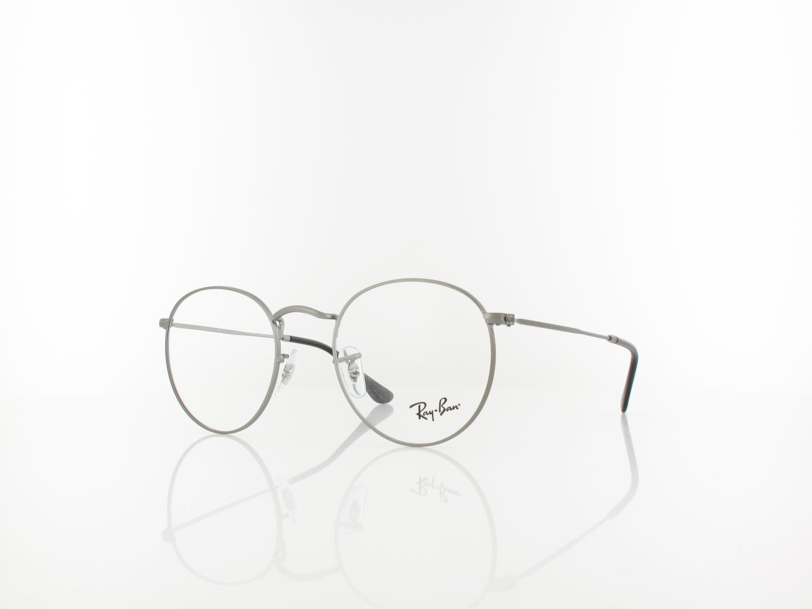 Ray Ban Round Metal RX3447V 2620 50 matte gunmetal