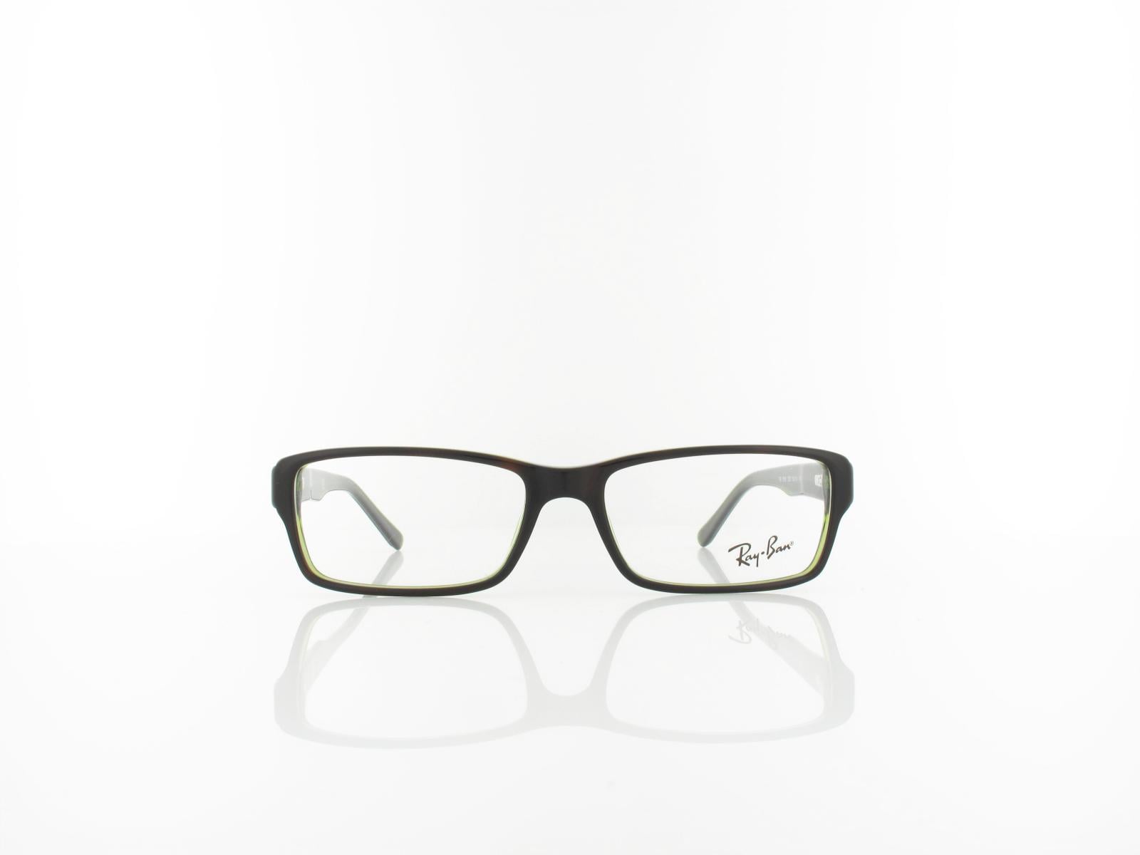 Ray Ban RX5169 2383 52 top havana on green transparent