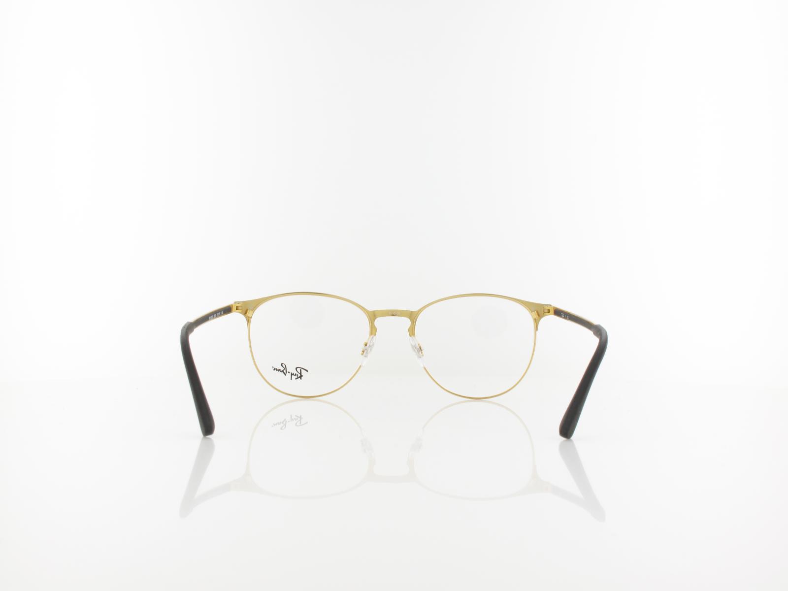 Ray Ban RX6375 2890 51 gold top in black
