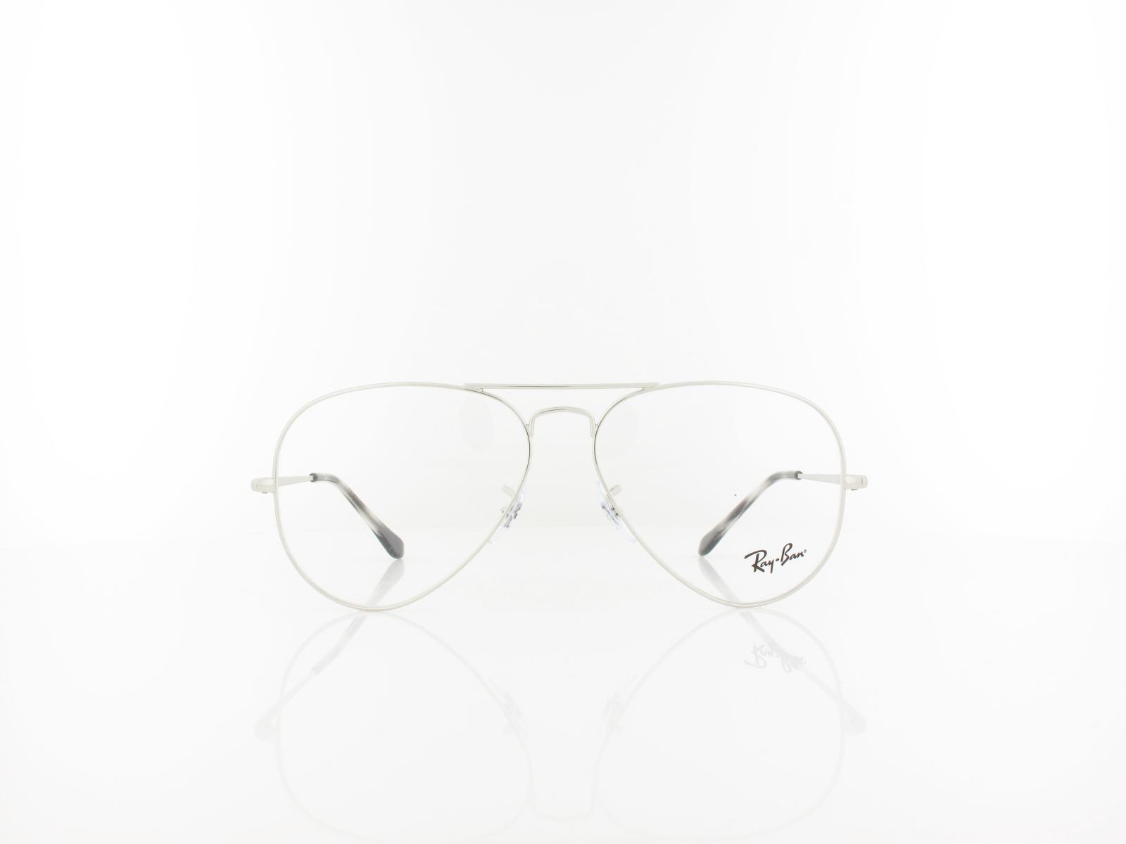 Ray Ban Aviator RX6489 2501 58 silver